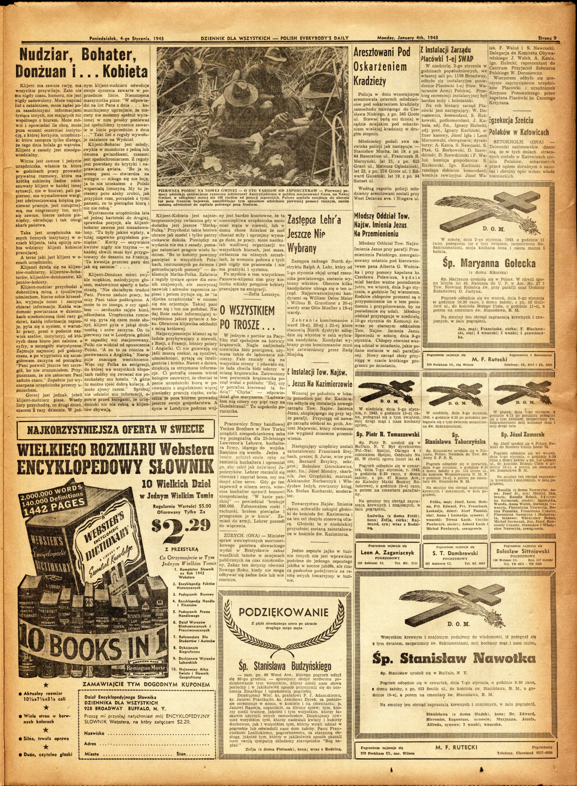 Search the Dziennik dla Wszystkich at NYS Historic Newspapers! - Polish ...